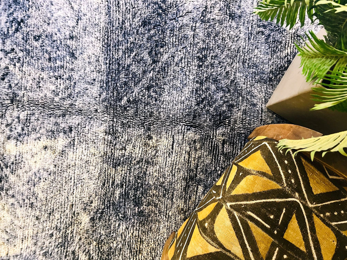 Blue Mrirt Moroccan rug 5x8 ft - G5522 – The Wool Rugs