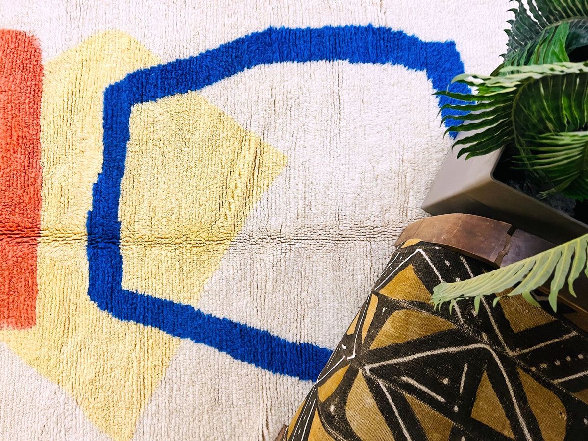 Sheep wool rug 5x8 ft - G5535 – The Wool Rugs