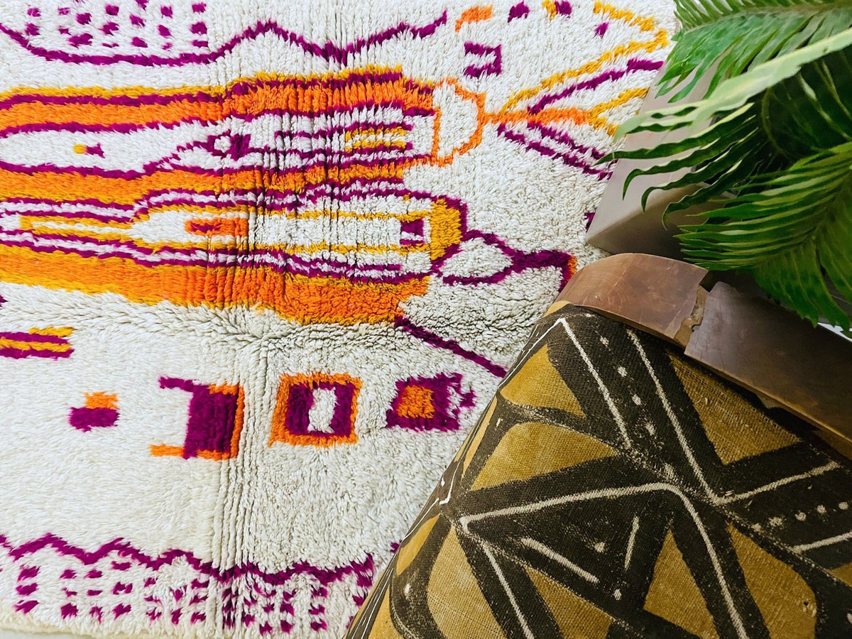 Moroccan Rug Design 3x4 ft - G5549 – The Wool Rugs