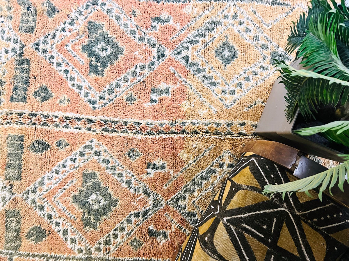 Moroccan Wool Rug 5x11 ft - G1605 – The Wool Rugs