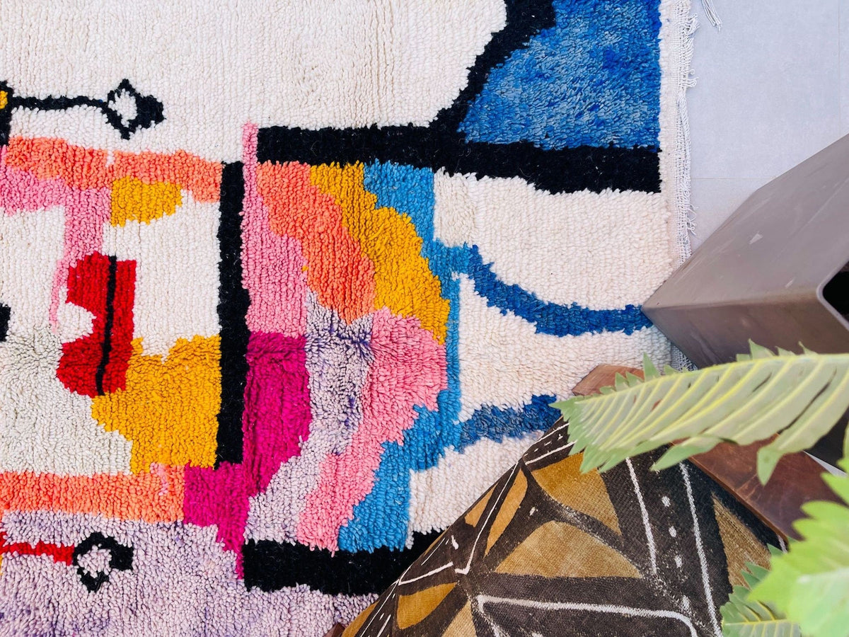 Azilal rug 4x8 - G3371 – The Wool Rugs