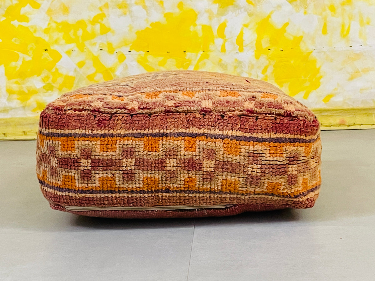 Soft Woolen Pouf - B2 – The Wool Rugs